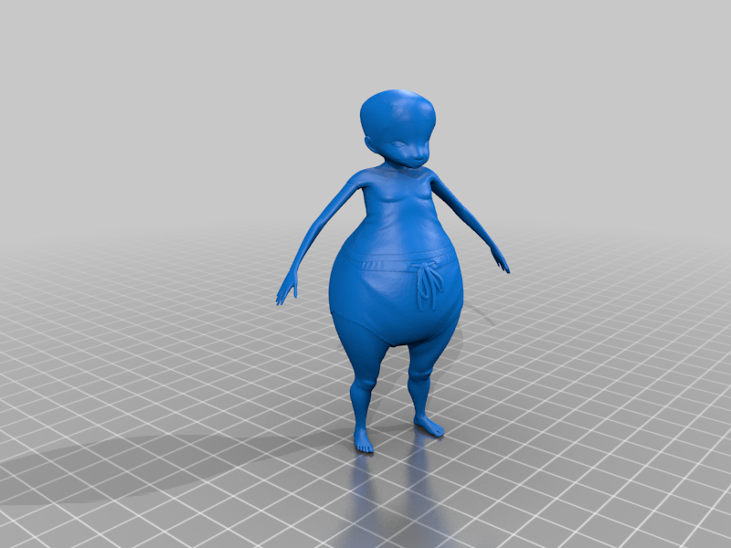 Free STL file fat alien 👽・3D printer design to download・Cults