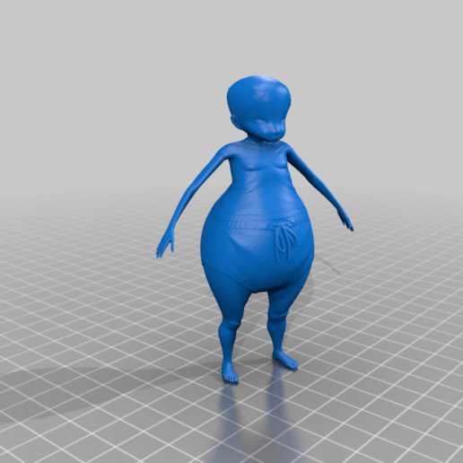 Download free STL file fat alien • 3D printable design ・ Cults