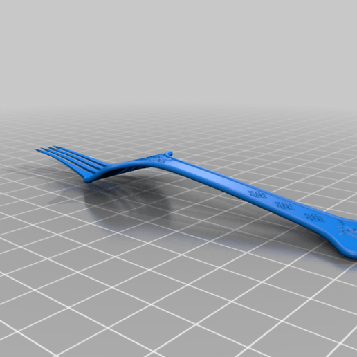 Download free STL file fork engraved • 3D print template ・ Cults
