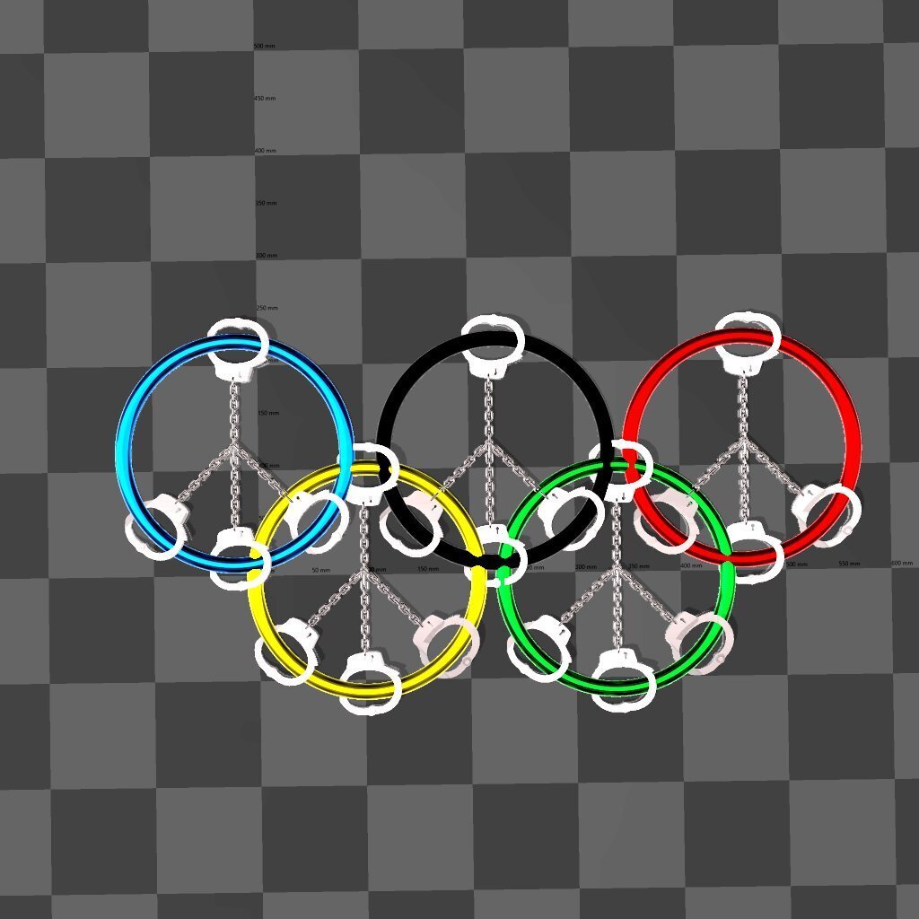 3d Olympic Rings 2022