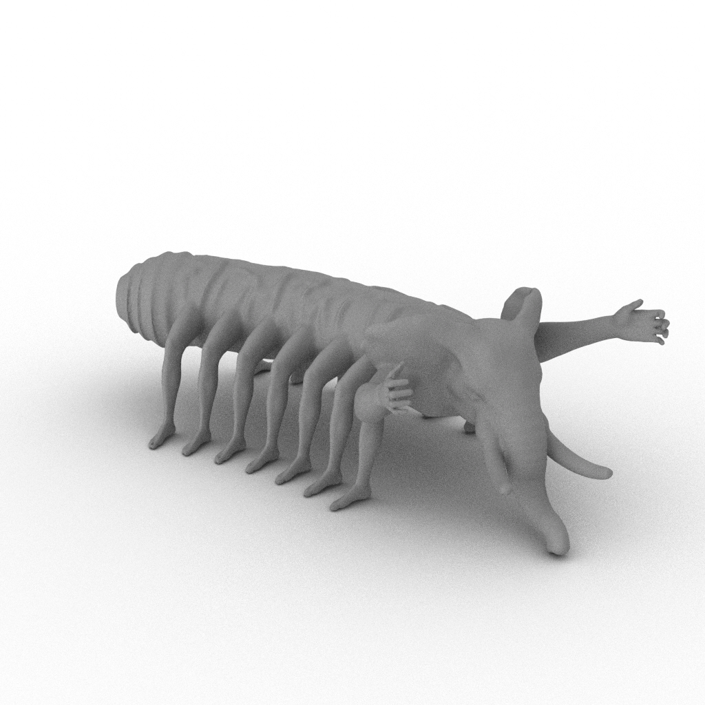 STL file the elephant centaur centipode 🐘・Model to download and 3D ...