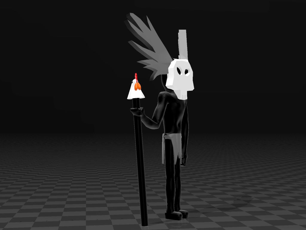 STL file voodoo man with chicken stick character・3D printable model to ...