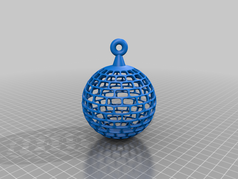 Free STL file cage-ball ..put other things in it・3D print model to ...