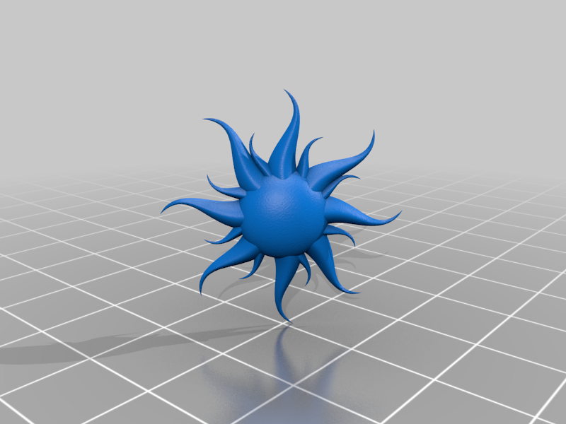 Download free STL file the burning Sun • 3D printing template ・ Cults