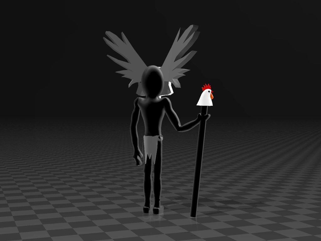 STL file voodoo man with chicken stick character・3D printable model to ...