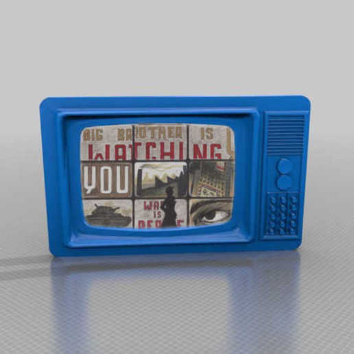 Download free 3D printer designs retro TV picture mask - a frame for ...