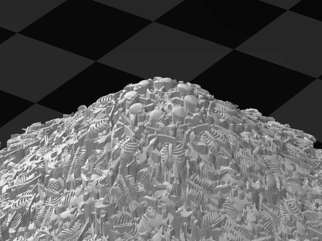 STL file skull hill / terrain・3D print model to download・Cults