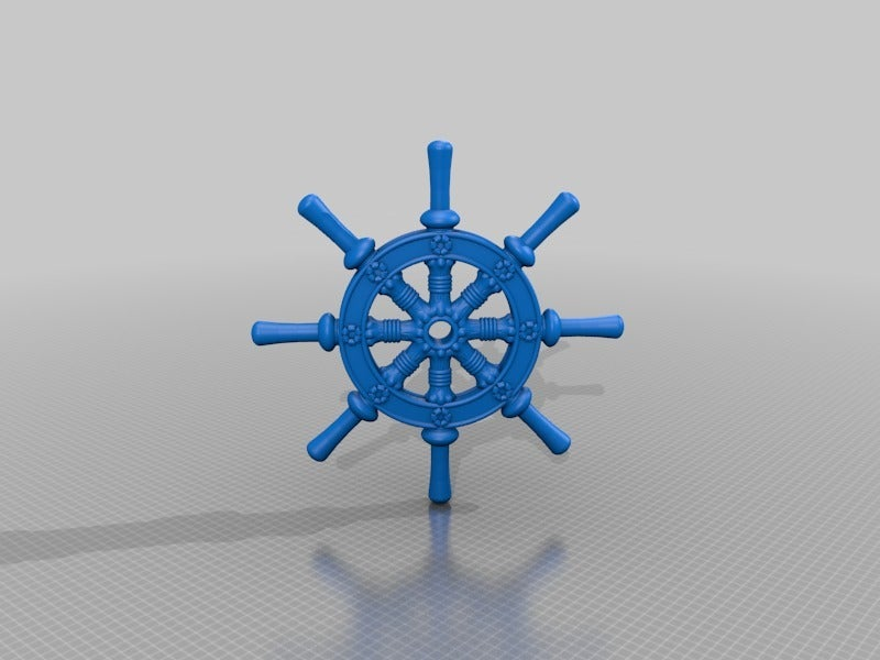Free STL file sailors steering wheel・3D print object to download・Cults