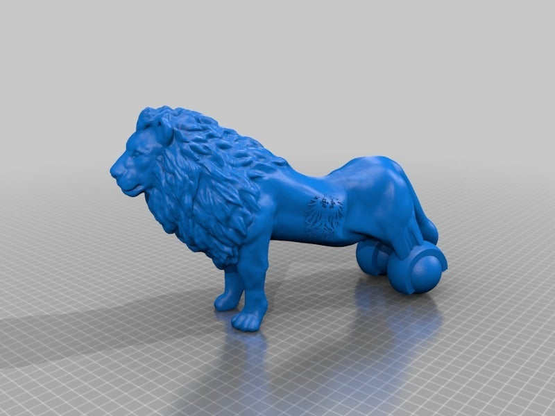 Free STL file herbert the Perverts lion / rolling legs・3D print object ...