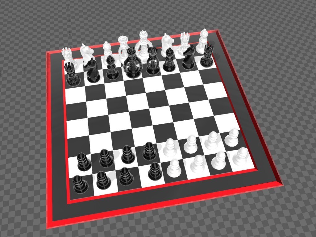 Free STL file the probably more realistic checkerboard 🎲・3D printer ...