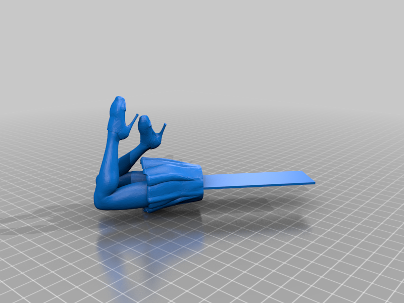 Free STL file girl in the book - Bookmark / Lesezeichen・Template to ...