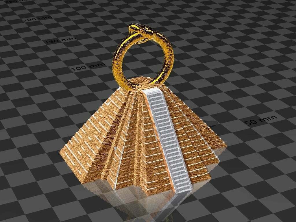 Free STL file pyramid snakering・Object to download and to 3D print・Cults