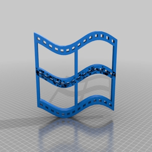 Download free STL file movie strip wave • 3D print design ・ Cults