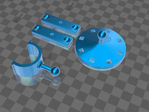 Free STL file lamp holder with magnetic mount 5x5x5mm magnets・3D ...