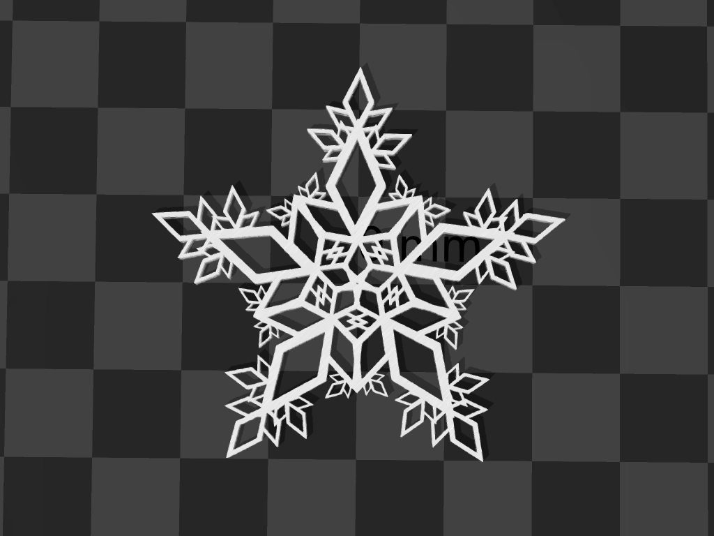 STL file star snowflake christmas decor ⭐・3D print object to download・Cults