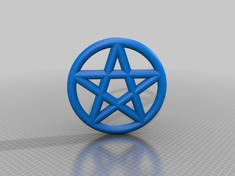 Free STL file pentagramm・3D printer design to download・Cults