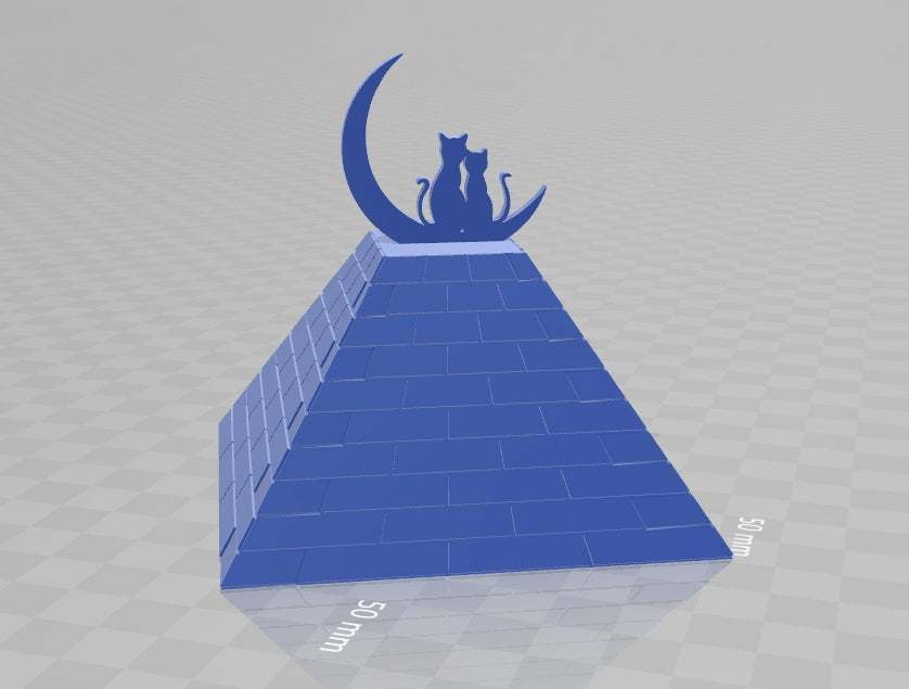 Free STL file cat pyramid・3D print design to download・Cults
