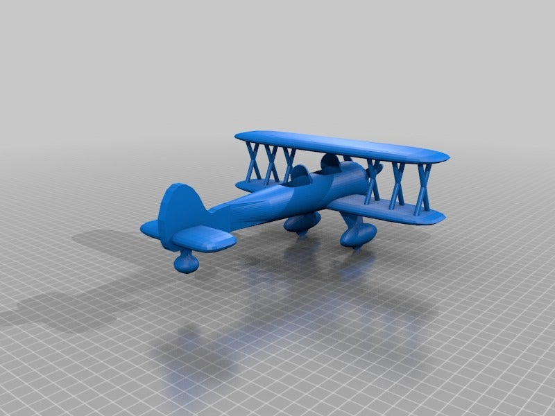 Free STL file biplane plane・3D printer model to download・Cults