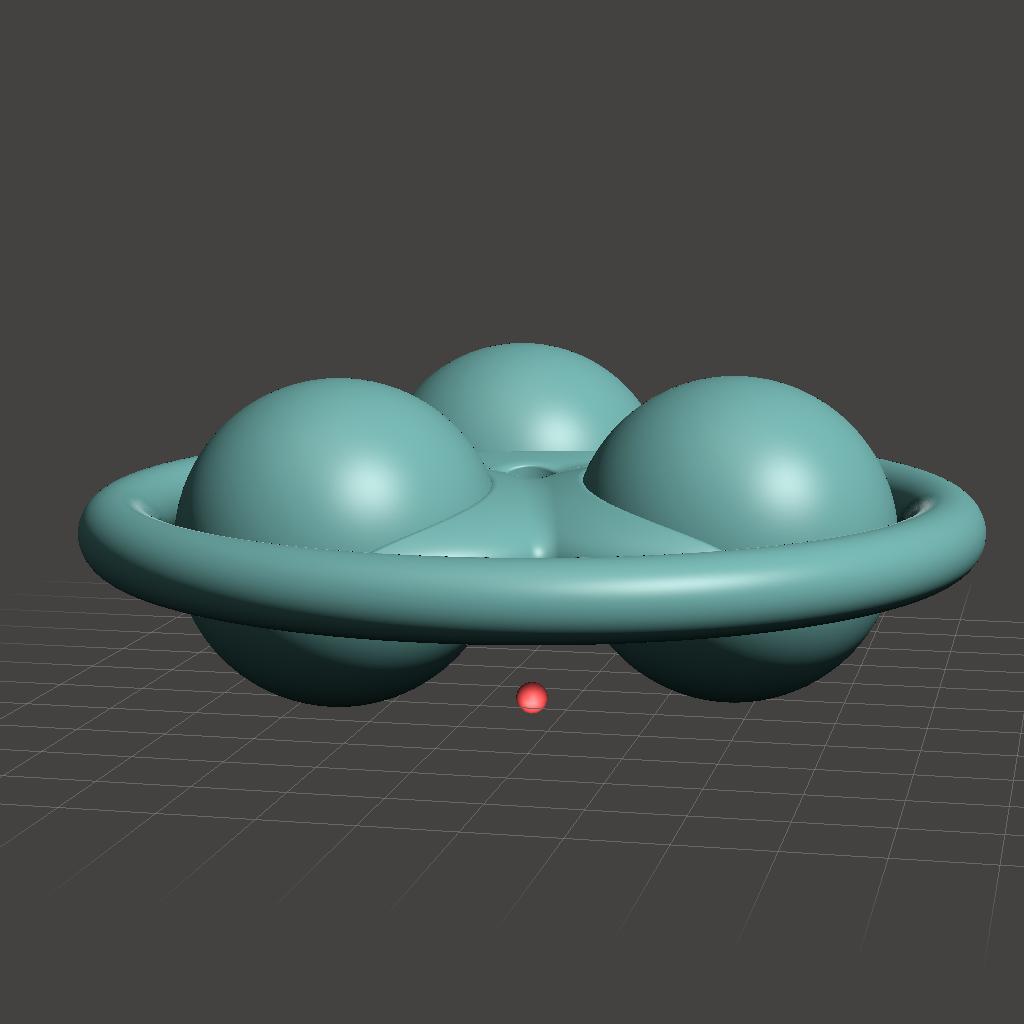 STL file 3d biohazard logo - biohazard with balls・3D print object to ...