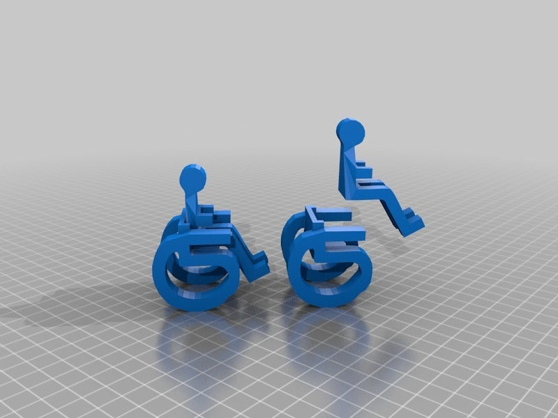 Free STL file wheelchair・Object to download and to 3D print・Cults