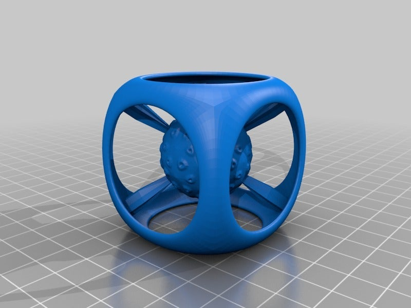 Free STL file ball in cube・3D printable model to download・Cults