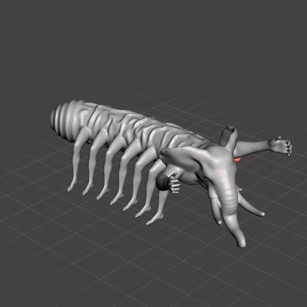 STL file the elephant centaur centipode 🐘・Model to download and 3D ...