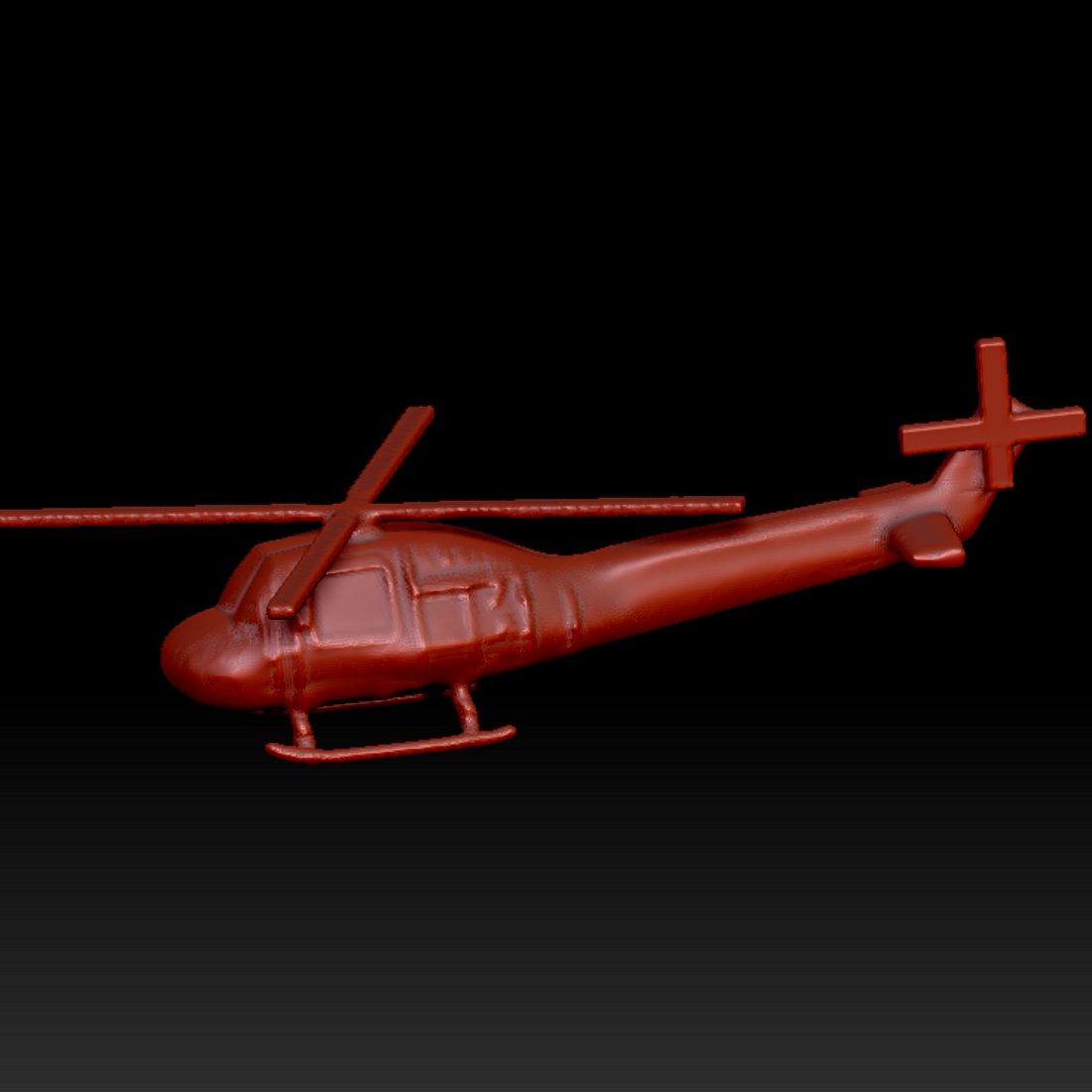 STL file huey helicopter・Template to download and 3D print・Cults
