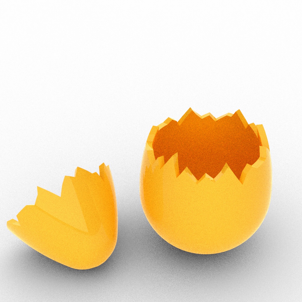 Cracked Open Egg Clip Art