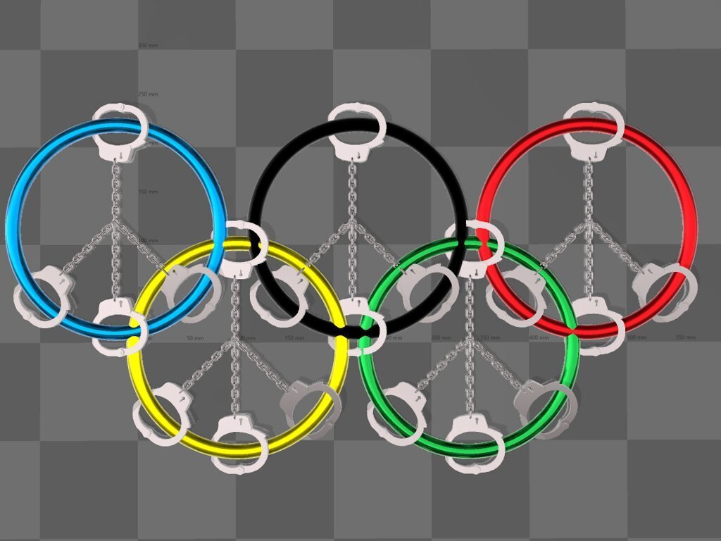 3d Olympic Rings 2022
