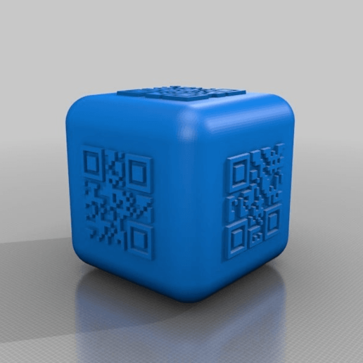 Download free 3D printing designs qr code dice smooth ・ Cults