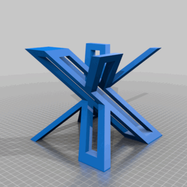 Free 3D file X Logo ..flip figurine 🚩・Design to download and 3D print・Cults