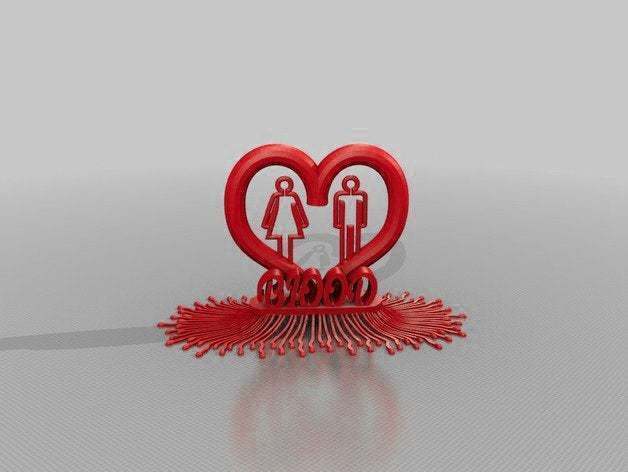Free STL file love...・3D print design to download・Cults