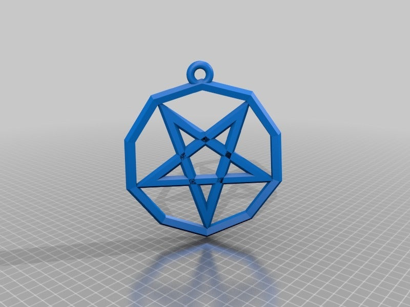 Free STL file pentagram・3D printable design to download・Cults