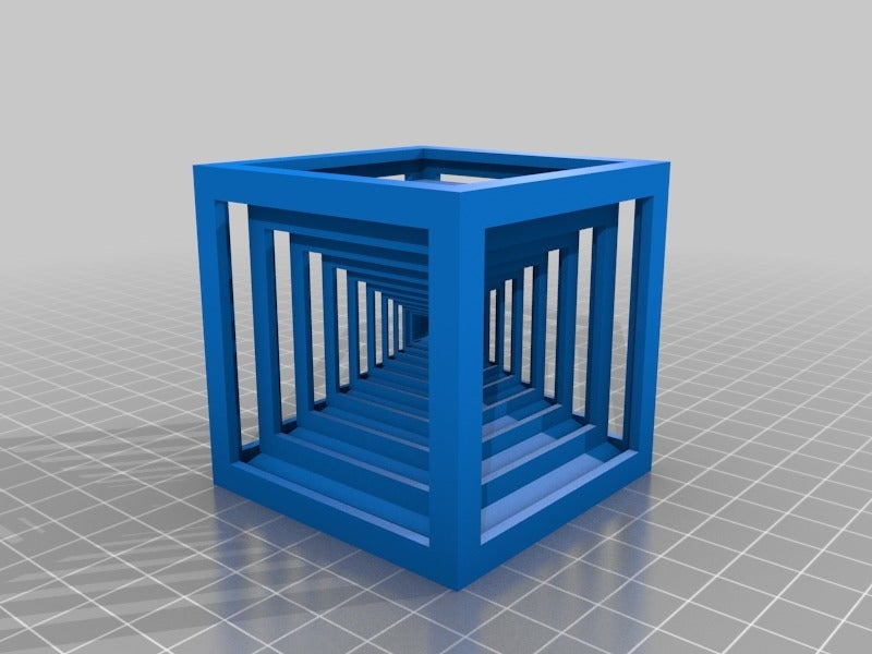 Free STL file cube in cube on pyramid・Object to download and to 3D ...