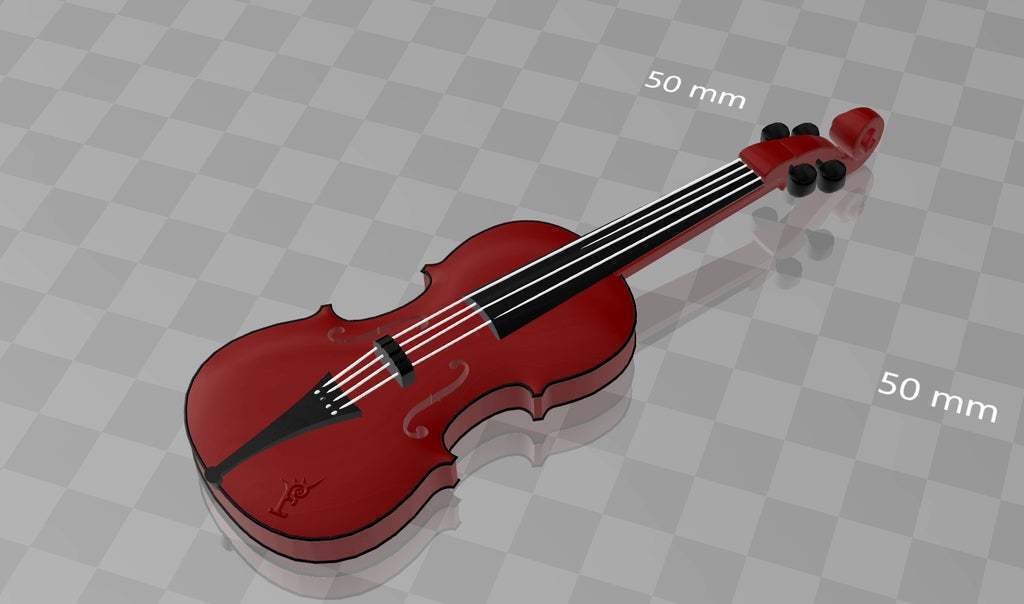 Бесплатный STL файл violine / Geige - colorprintable file includet ...