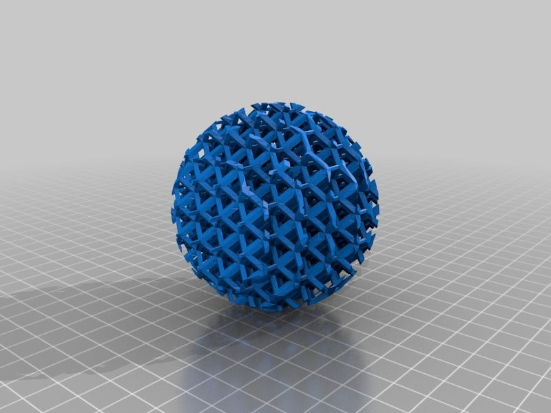 Free STL file hexagonal intersection ball 🎲・3D printing idea to ...