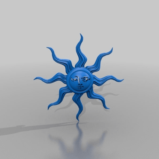 Download free STL file sun medieval • 3D printable template ・ Cults