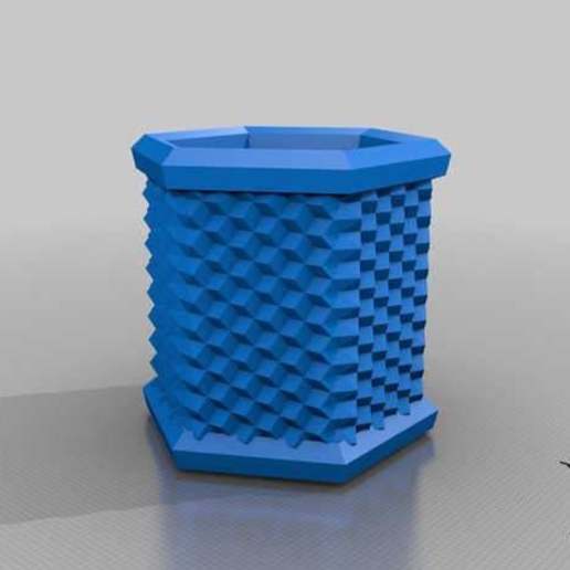 Download free STL file hexagon box • 3D printing design ・ Cults