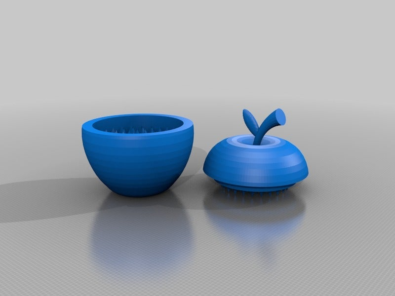 Free STL file apple grinder 2 ( WEED HERB HEMP SPICES )・3D printer ...