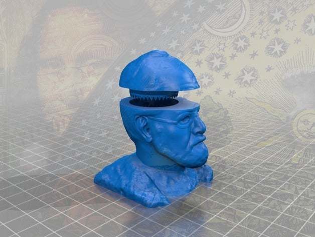Free STL file Sigmund Freud - the psycic Grinder (screw the head, grind ...