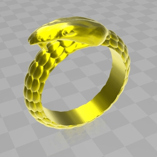 Download free STL file ring snake • Template to 3D print ・ Cults
