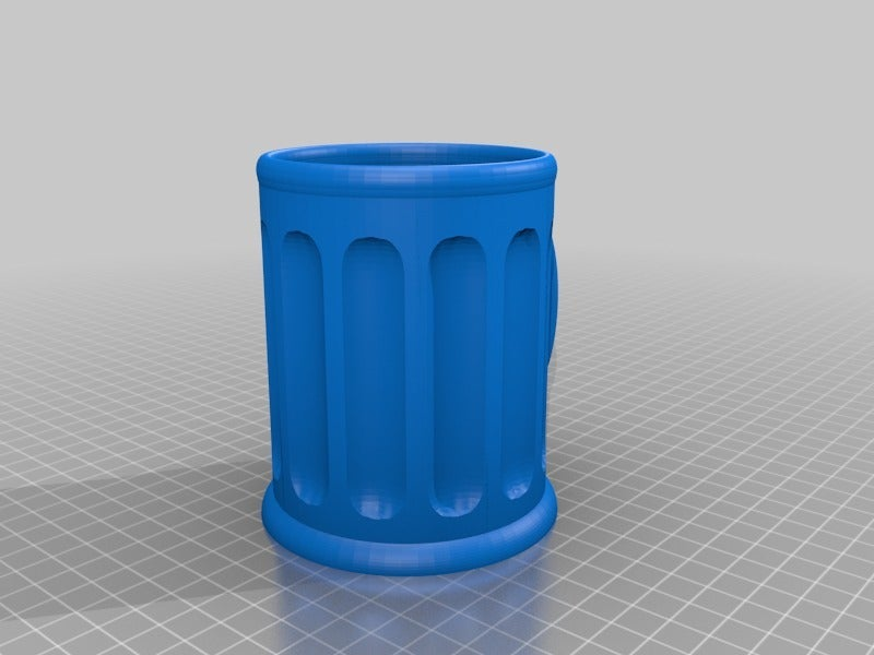 Free STL file beer glass with logo on bottom・3D printer model to ...