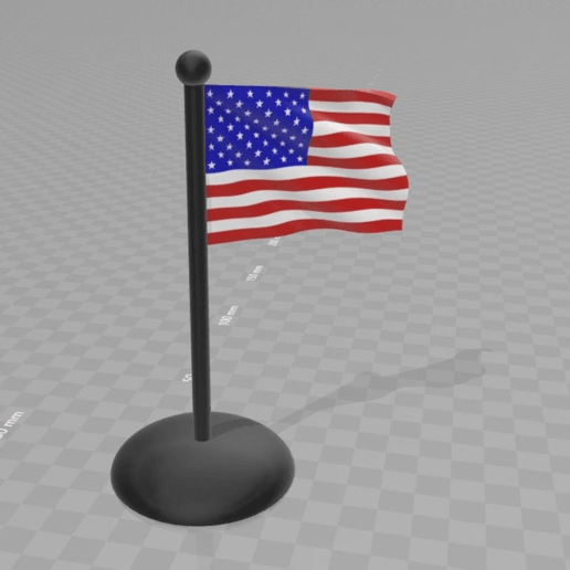 Download free 3D printing designs usa flag, waving, colorprintable ・ Cults
