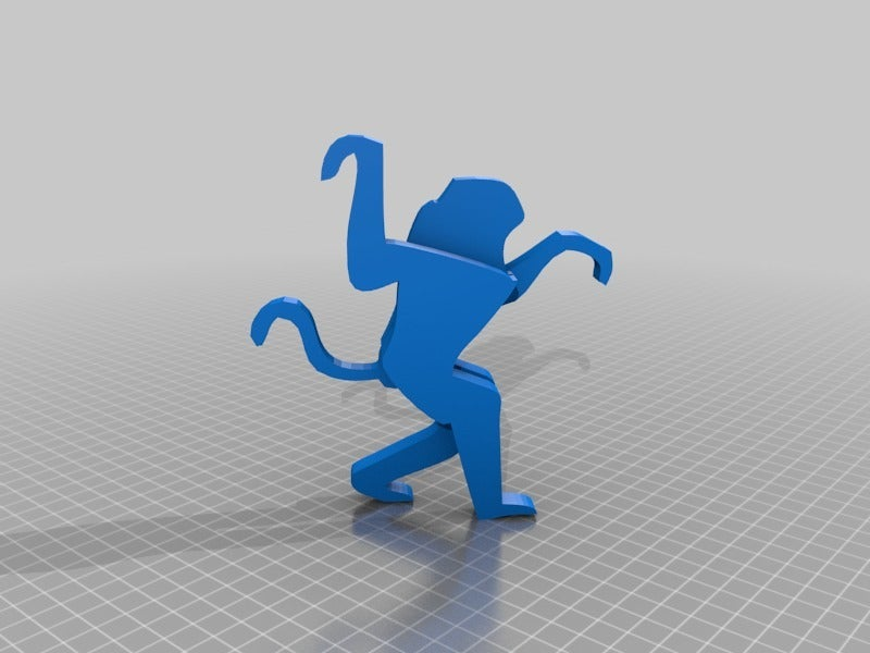 Free STL file monkey・3D printable design to download・Cults
