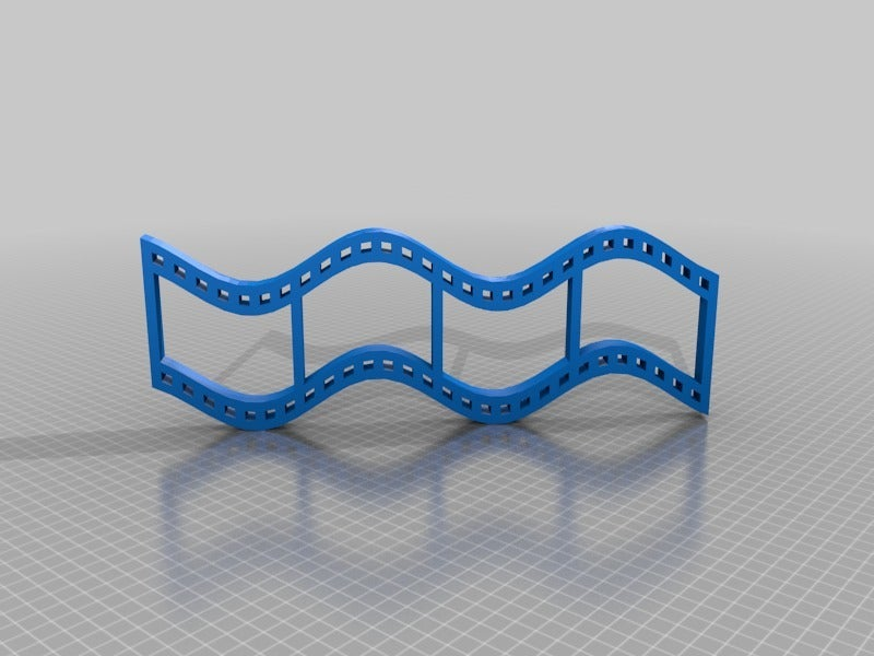 Free STL file movie strip wave・3D printable model to download・Cults