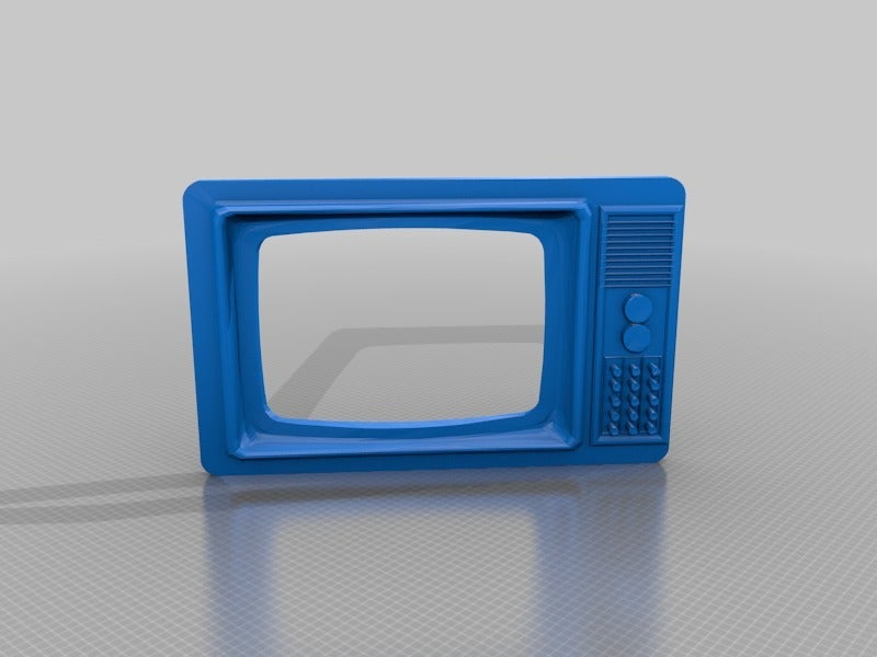 Бесплатный STL файл retro TV picture mask - a frame for your beloved ...