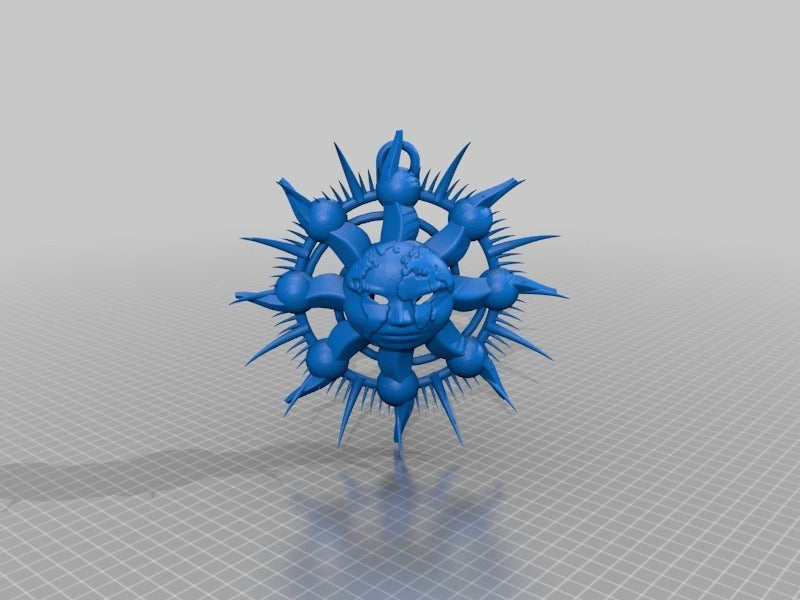 Free STL file sun pendant・3D print model to download・Cults