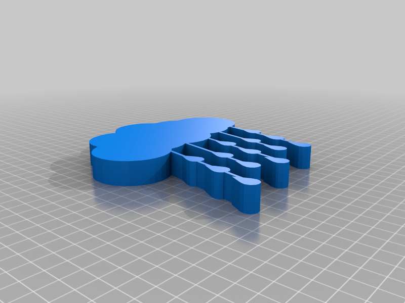 Free STL file rain cloud 🌧️・3D printing model to download・Cults