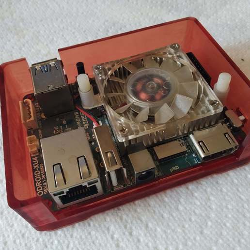 Download free STL file odroid xu4 case / flat - print without support ...