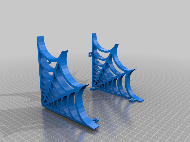 Free STL file spiderweb bookshelf - mobilephone shelf・Model to download ...
